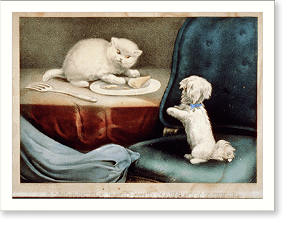 Historic Print, Good little Fido and naughty Kittie, 16" x 20 ...