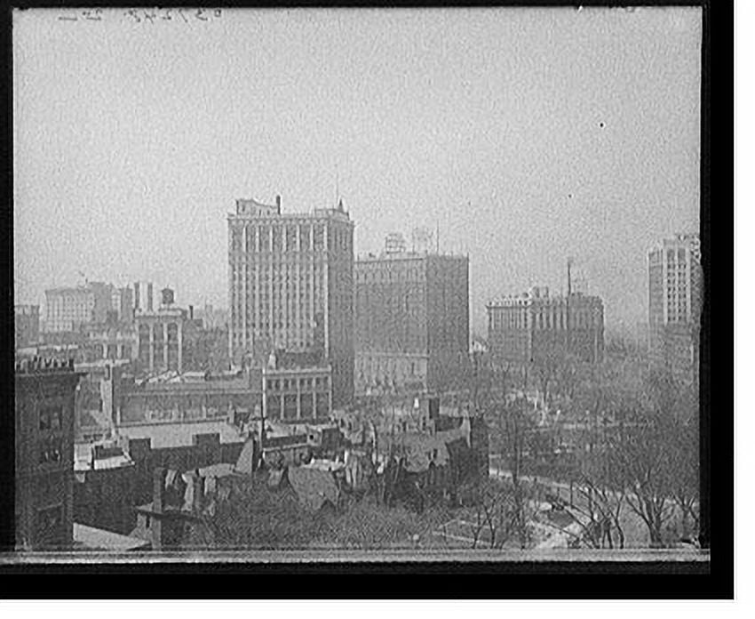 Historic Print, [Grand Circus Park from Detroit Athletic Club Building ...