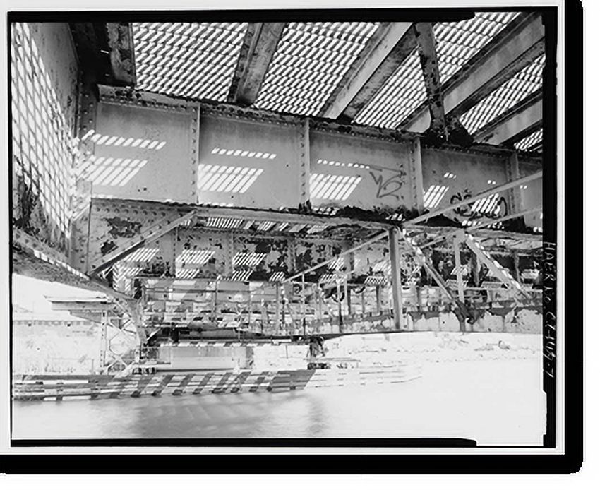 Historic Print, Grand Street Bridge, Spanning Pequonnock River at Grand ...