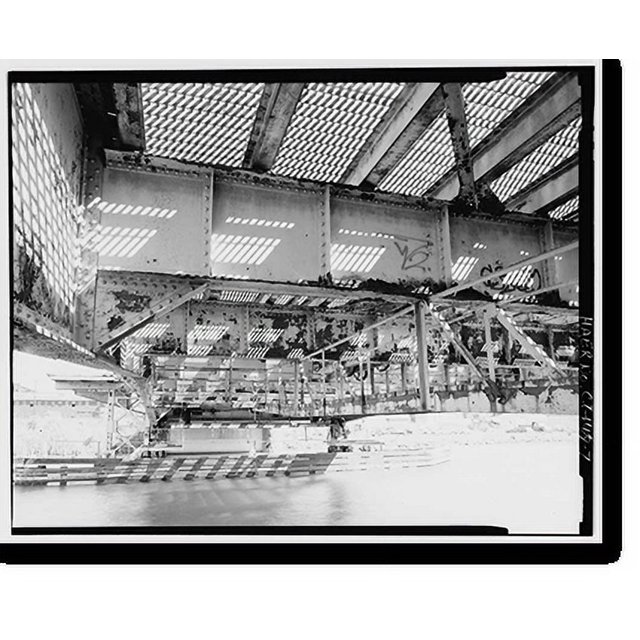 Historic Print, Grand Street Bridge, Spanning Pequonnock River at Grand ...