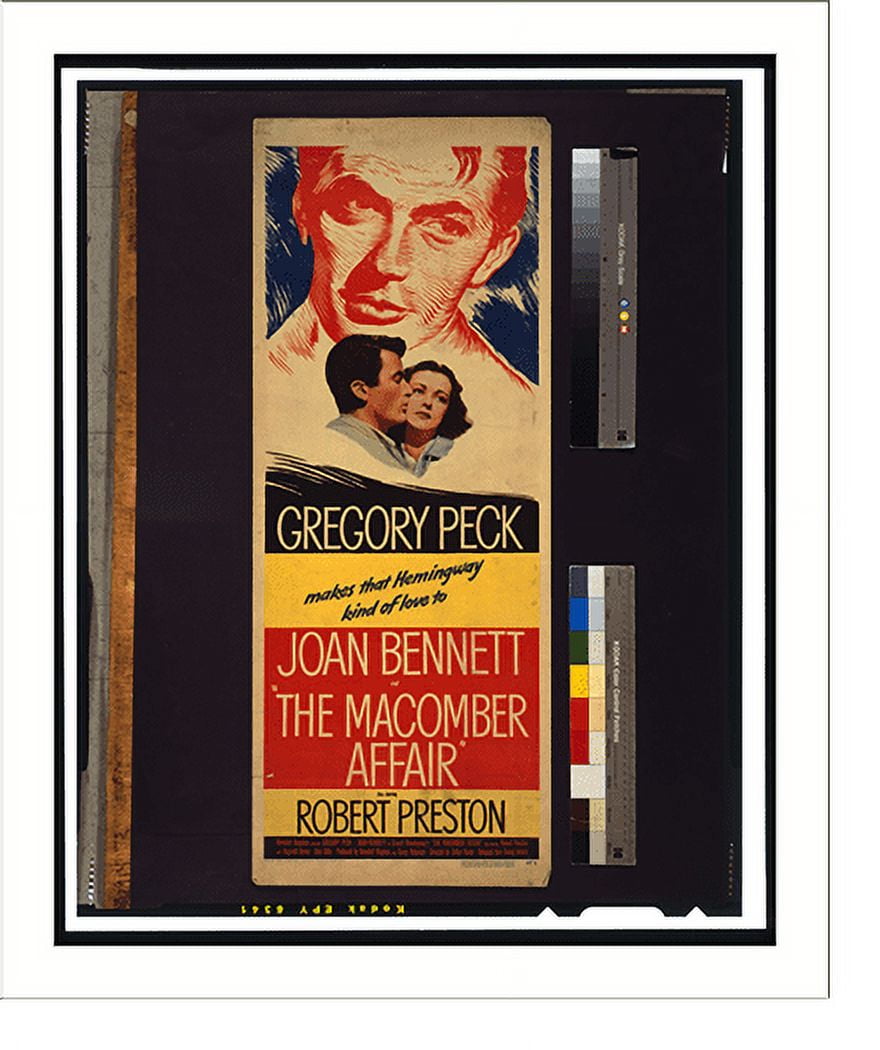 Historic Print, Gregory Peck makes that Hemingway kind of love to Joan ...