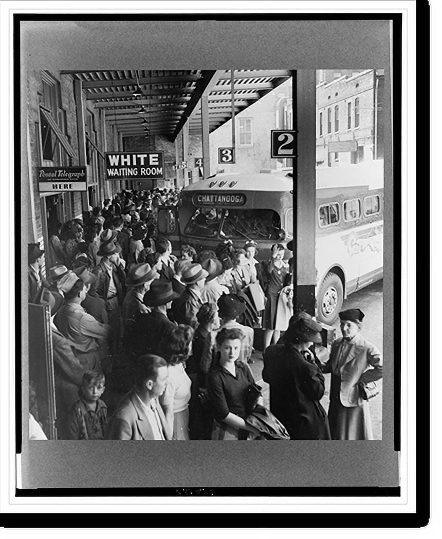 Historic Print, A Greyhound bus trip from Louisville, Kentucky, to ...