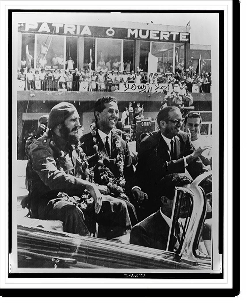 Historic Print, [Group portrait of (from left to right) Cuban Premier ...
