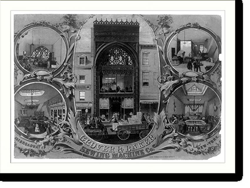 Historic Print, Grover & Banker Sewing Machine Co. 495 Broadway New ...