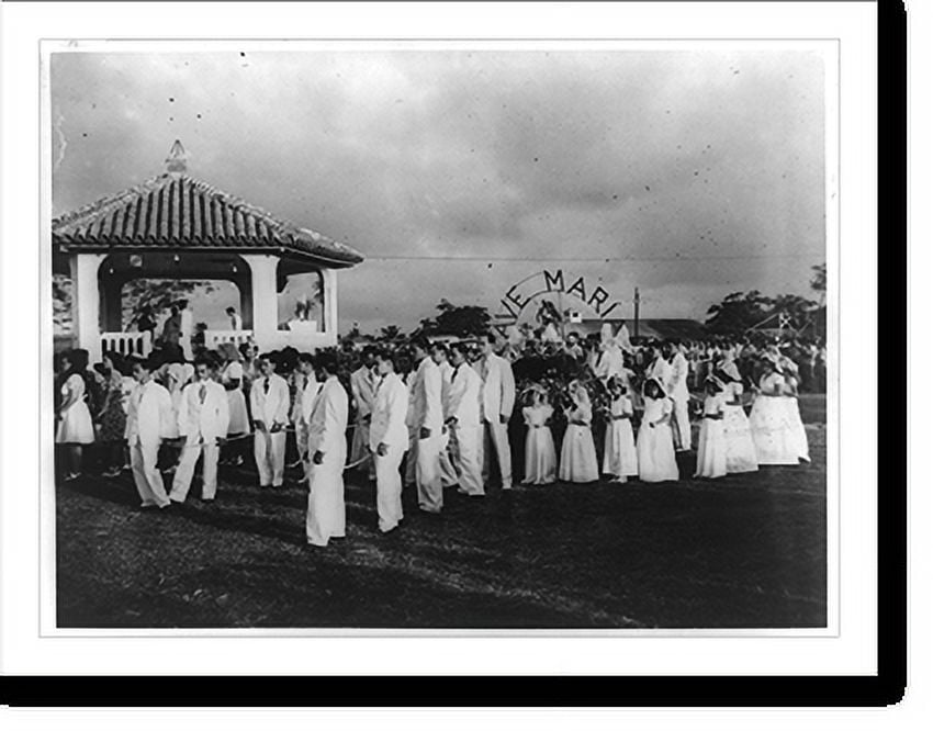 Historic Print, Guam, Marianas Islands, 9 Dec. 1946. Guam Catholics ...