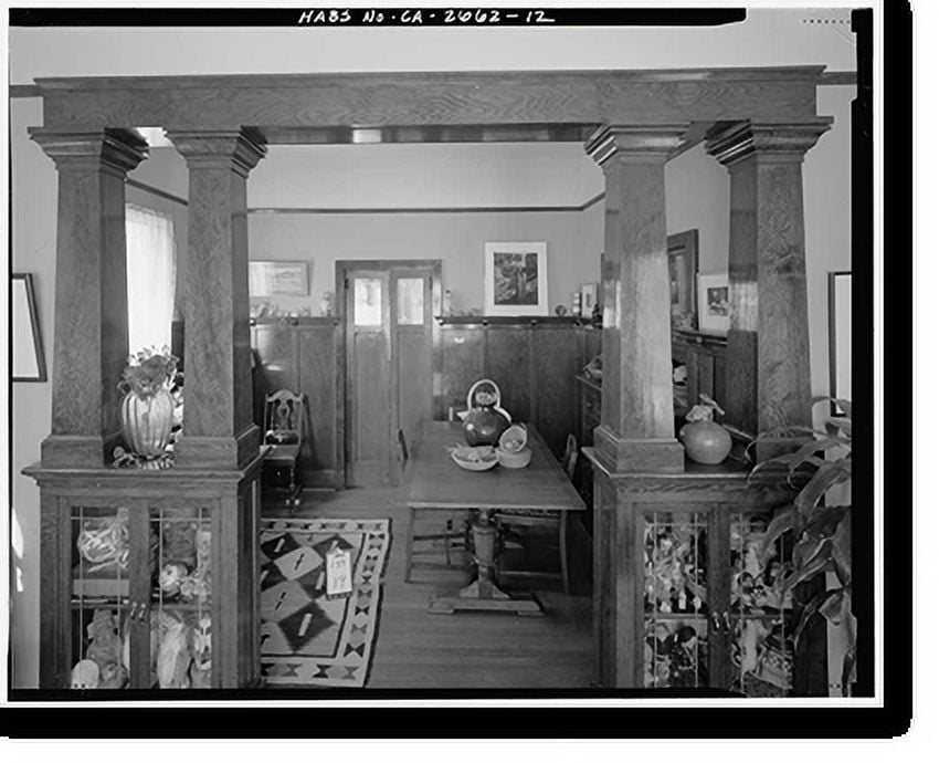 Historic Print, Guiseppe Murer House, 1121 Folsom Boulevard, Folsom ...