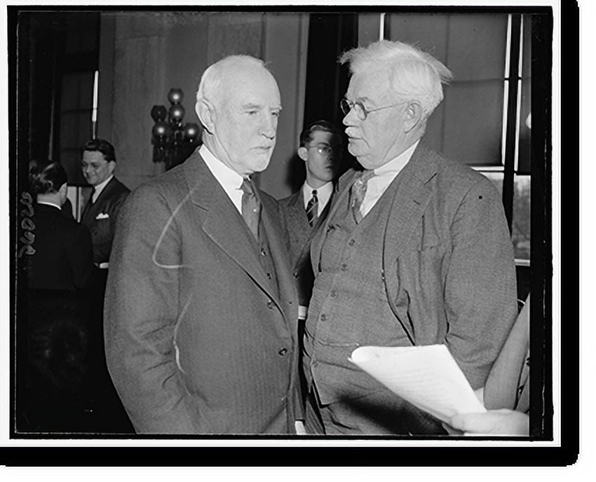 Historic Print, H.O.L.C. Chairman, John Lt. Fahey & Senator John G ...