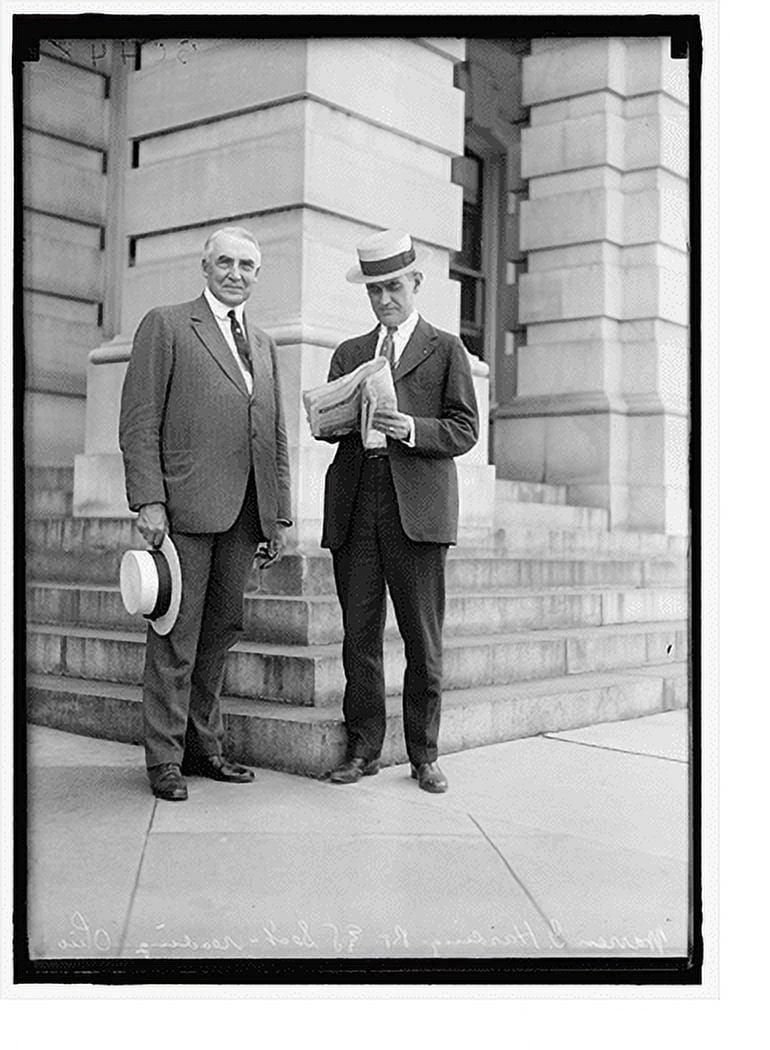 Historic Print, HARDING, WARREN GAMALIEL. AS SENATOR, WITH SECRETARY ...