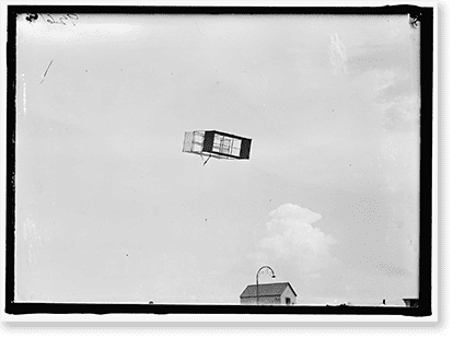 Historic Print, HARGRAVE BOX KITE. AIRPLANE TARGET AT FORTRESS MONROE ...