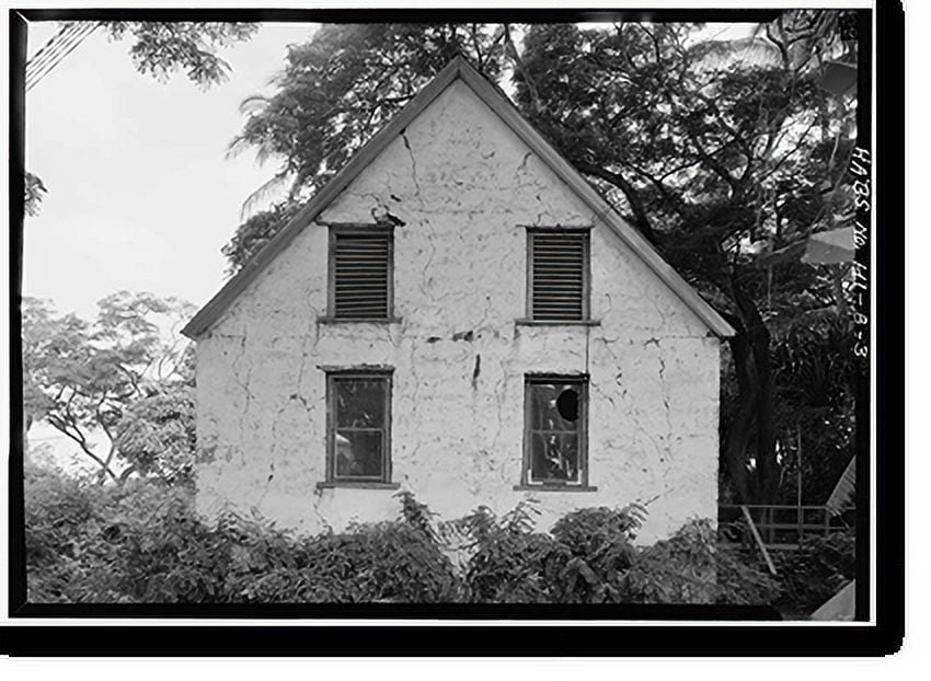 Historic Print, Hale Pa'i (Printing Shop), On grounds of Lahainaluna ...