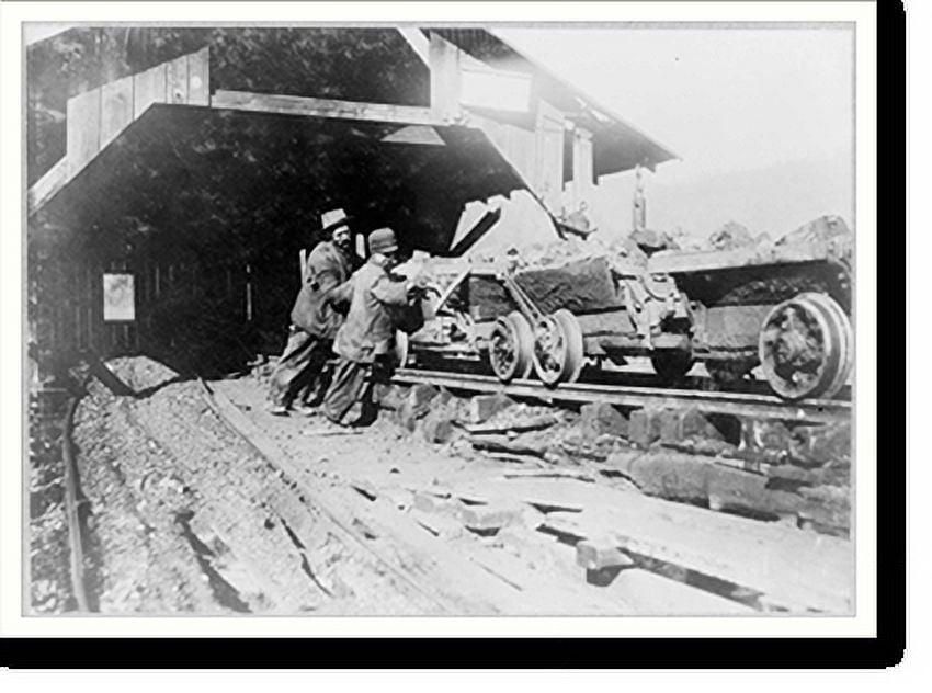 Historic Print, Harley Bruce, a young coupling-boy at tipple of Indian ...