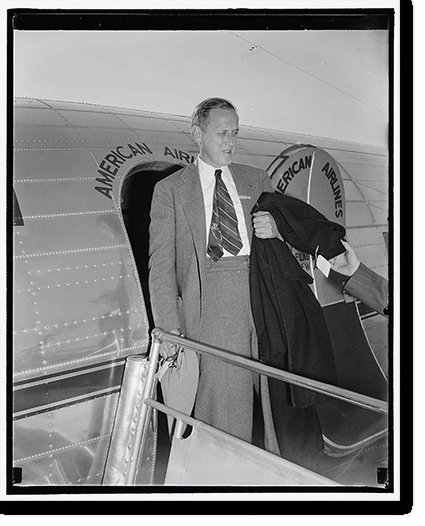 Historic Print, Harry Hopkins shown as he arrived in Washington form ...