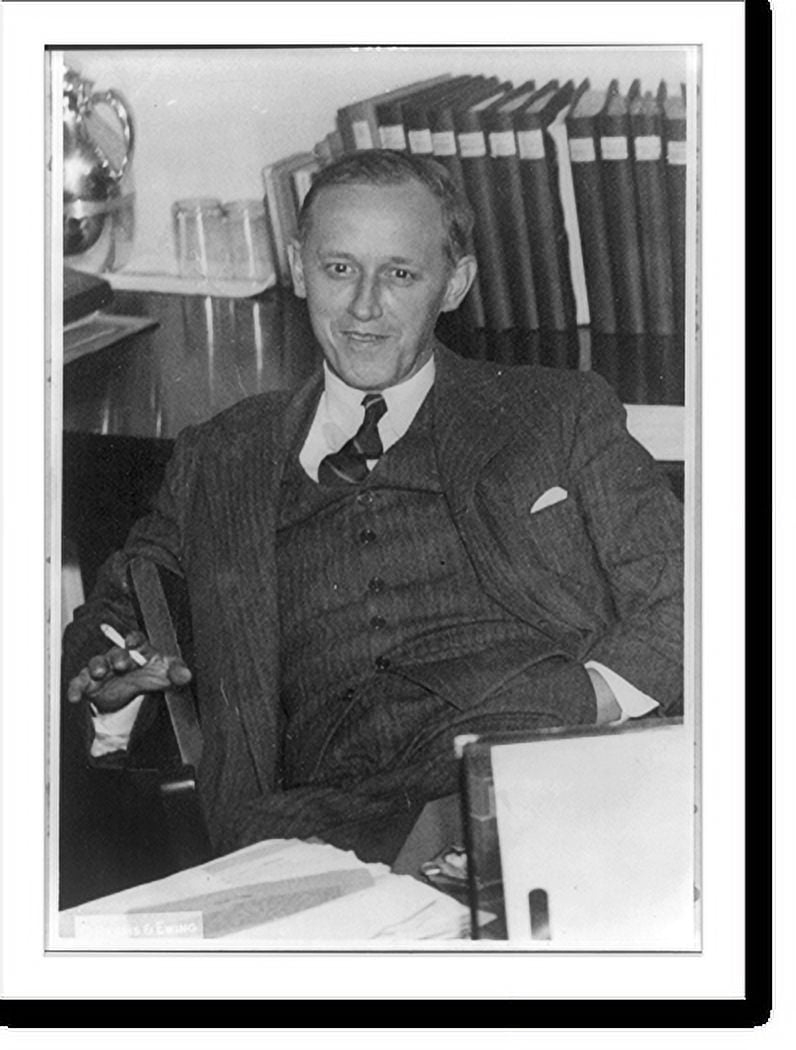 Historic Print, [Harry L. Hopkins, half-length portrait, seated], 18" x ...