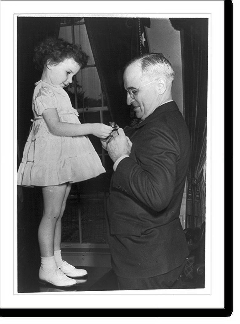 Historic Print, [Harry S. Truman, half length, standing. Buying first ...