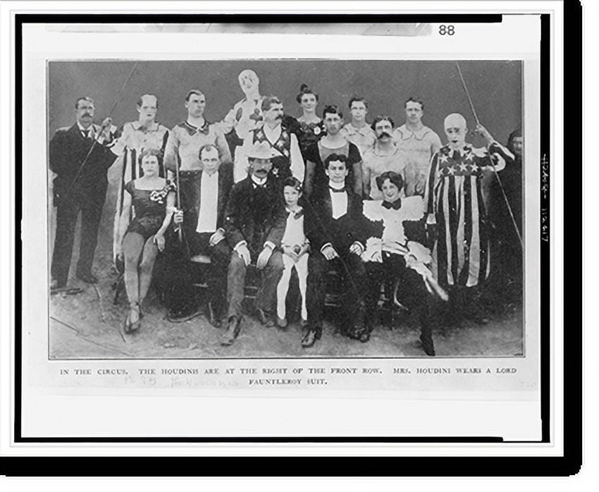 Historic Print, [Harry and Beatrice Houdini with the Welsh Brothers ...