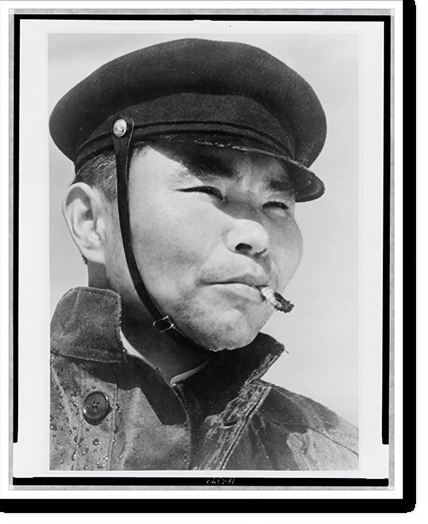 Historic Print, [Head-and-shoulders portrait of helmsman I. Darkhanov ...