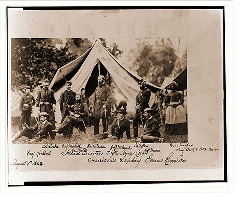 Historic Print, Headquarters Fifth Army Corps Harrisons Landing James ...