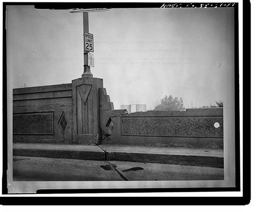 Historic Print, Heald Street Bridge, Spanning Conrail Railroad on South ...