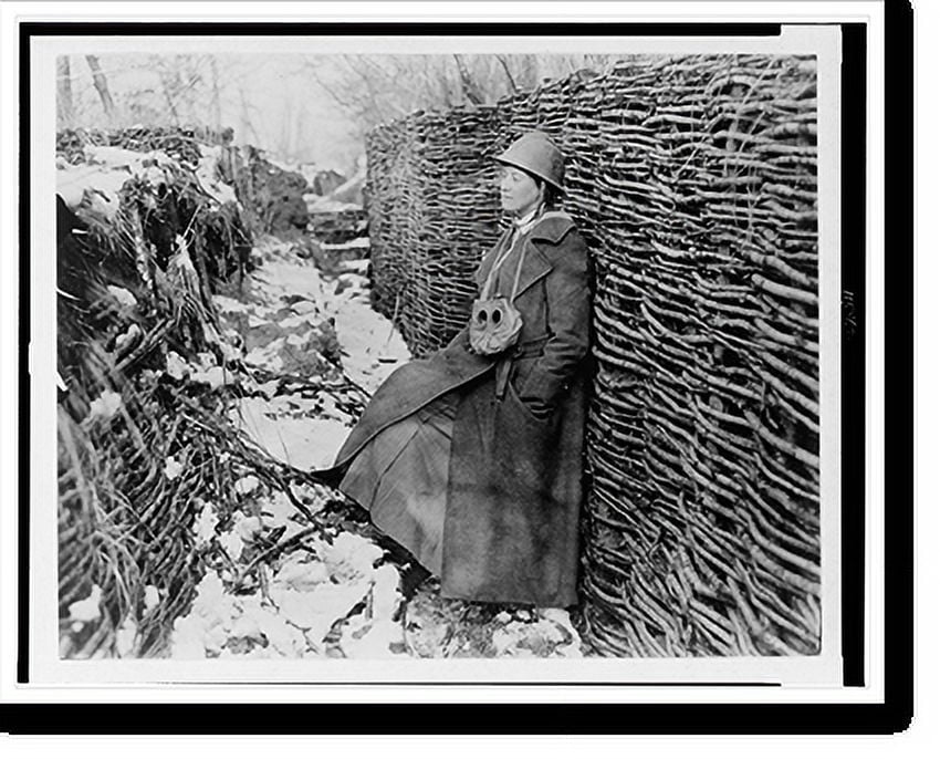Historic Print, [Helen Johns Kirtland in trench during World War I; she ...