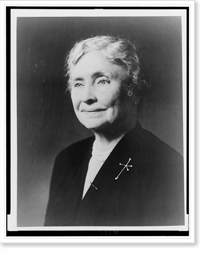 Historic Print, [Helen Keller, head-and-shoulders portrait, facing left ...