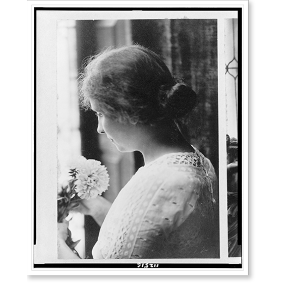 Historic Print, [Helen Keller, head-and-shoulders portrait, facing left ...