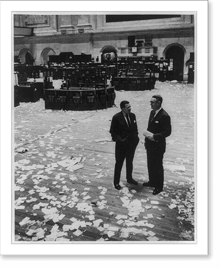 Historic Print, Henry Ford and Keith Funston, president of the New York ...