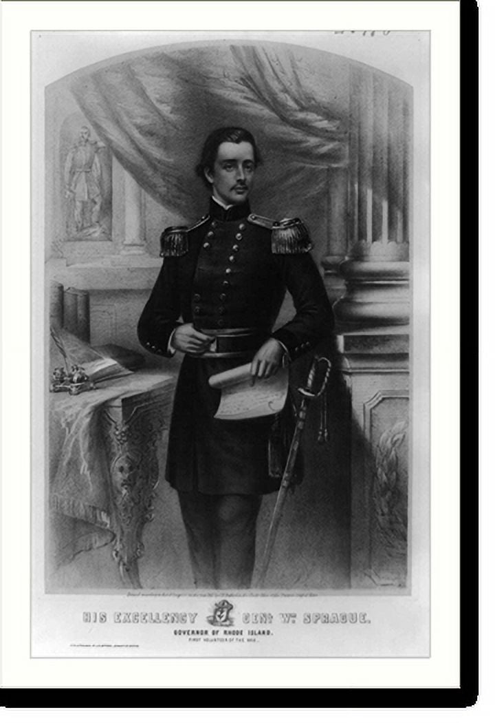 Historic Print, His excellency Genl. Wm. Sprague, 16" x 20" - Walmart.com