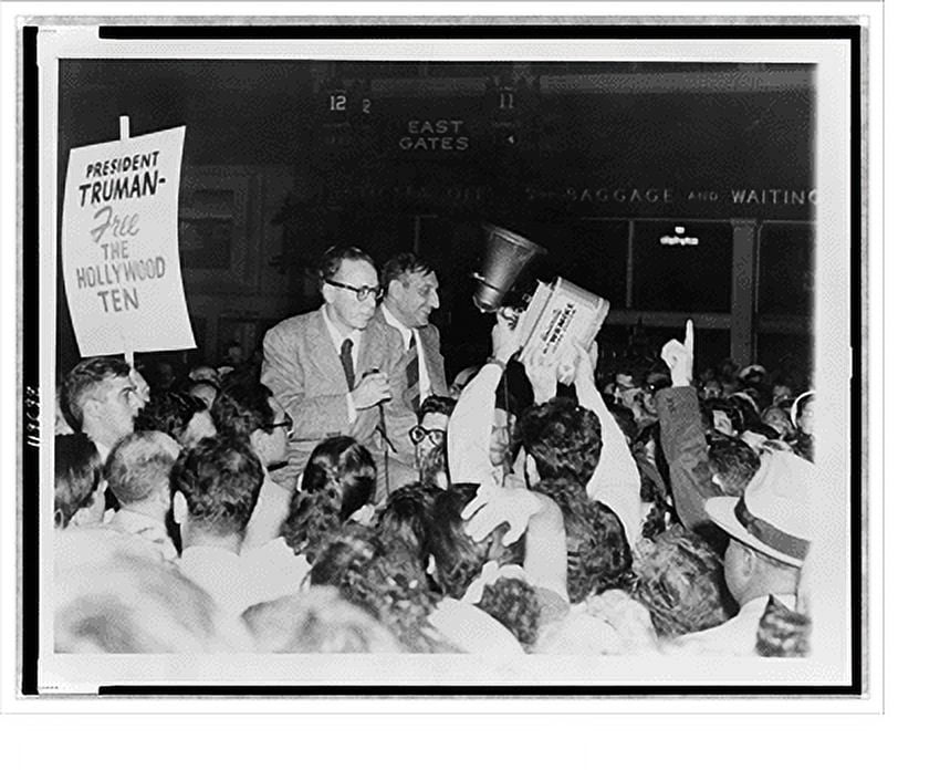 Historic Print, [Hollywood screenwriters Dalton Trumbo (left) and John ...