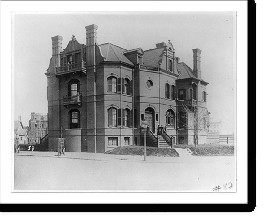 Historic Print, [Hopkins-Miller house, Dupont Circle, south side ...