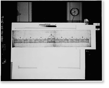 Historic Print, Hospital for the Insane, Main Building, West Main ...