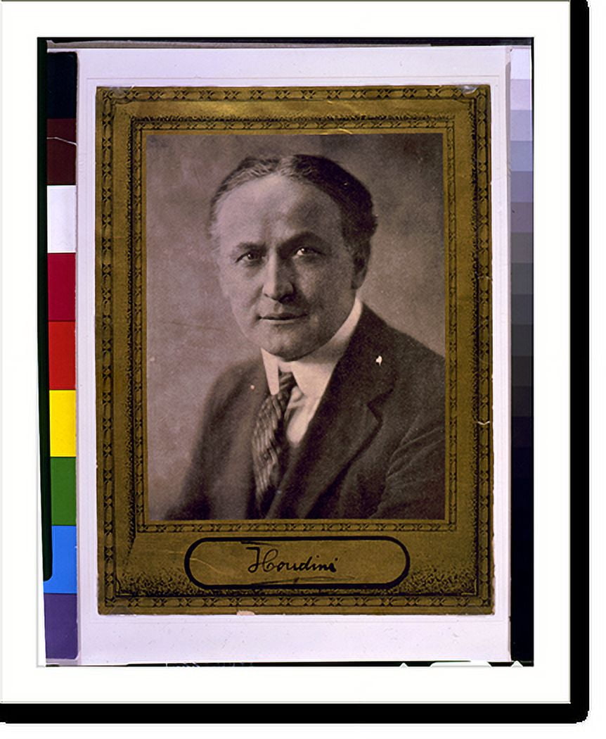 Historic Print, [Houdini, a mature statesman of magic, head-and ...
