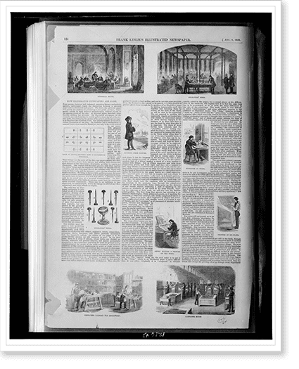 Historic Print, How illustrated newspapers are made, 16" x 20 ...