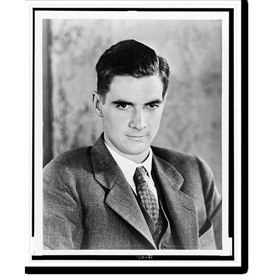 Historic Print, [Howard Hughes, head-and-shoulders portrait, facing ...
