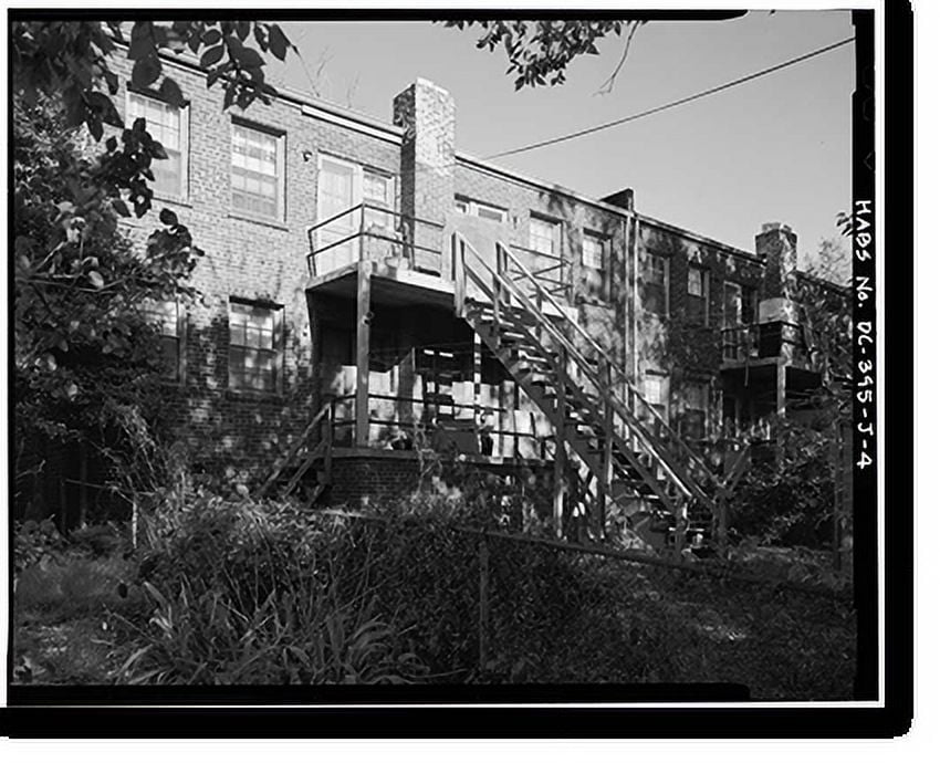 Historic Print, Howard Road Historic District, Henry F. Miller Apartment Building, 1101-1107 ...