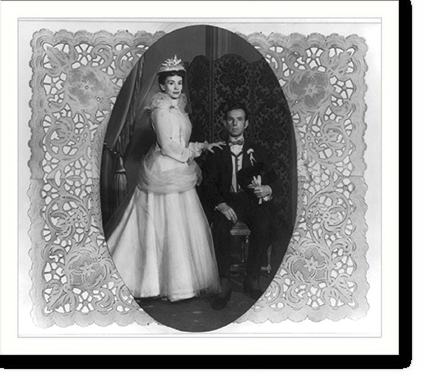 Historic Print, [Hume Cronyn and Jessica Tandy, posed in the wedding ...