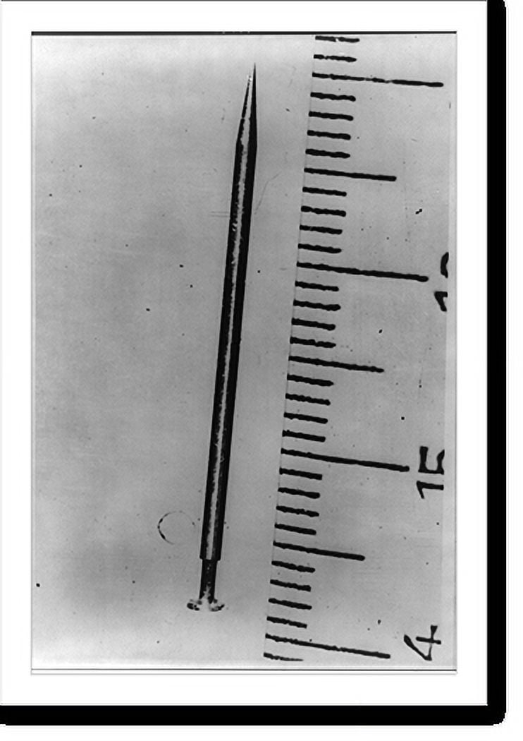 Historic Print, [Hypodermic needle (charged with poison which would ...