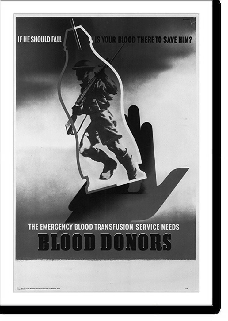 Historic Print, If he should fall is your blood there to save him? The ...