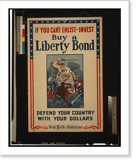 Historic Print, If you can't enlist, invest - Buy a Liberty Bond ...