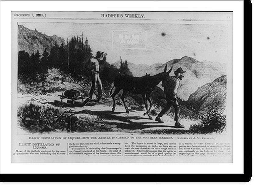 Historic Print, Illicit distillation of liquors - how the article is ...