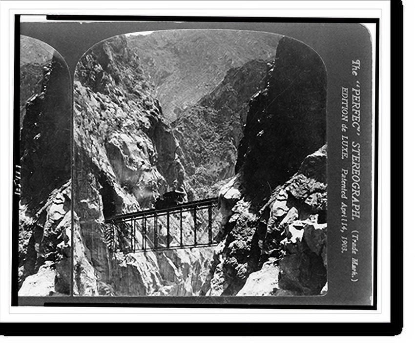 Historic Print, In the heart of the mighty Andes. Oroya Ry. bridge in ...