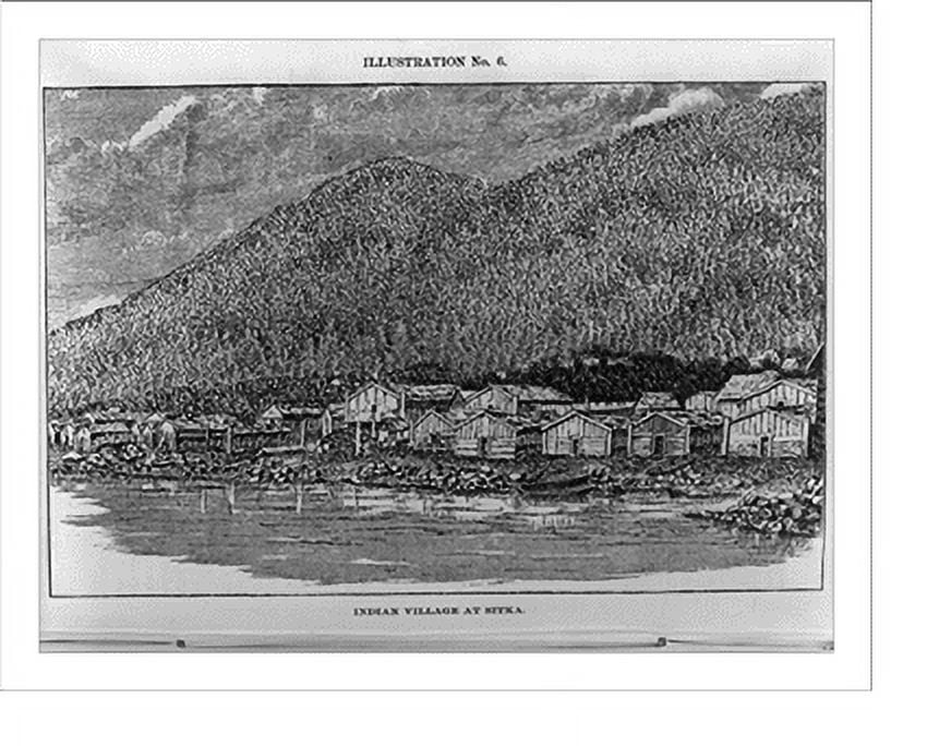 Historic Print, Indian village at Sitka [Alaska], 16" x 20" - Walmart.com