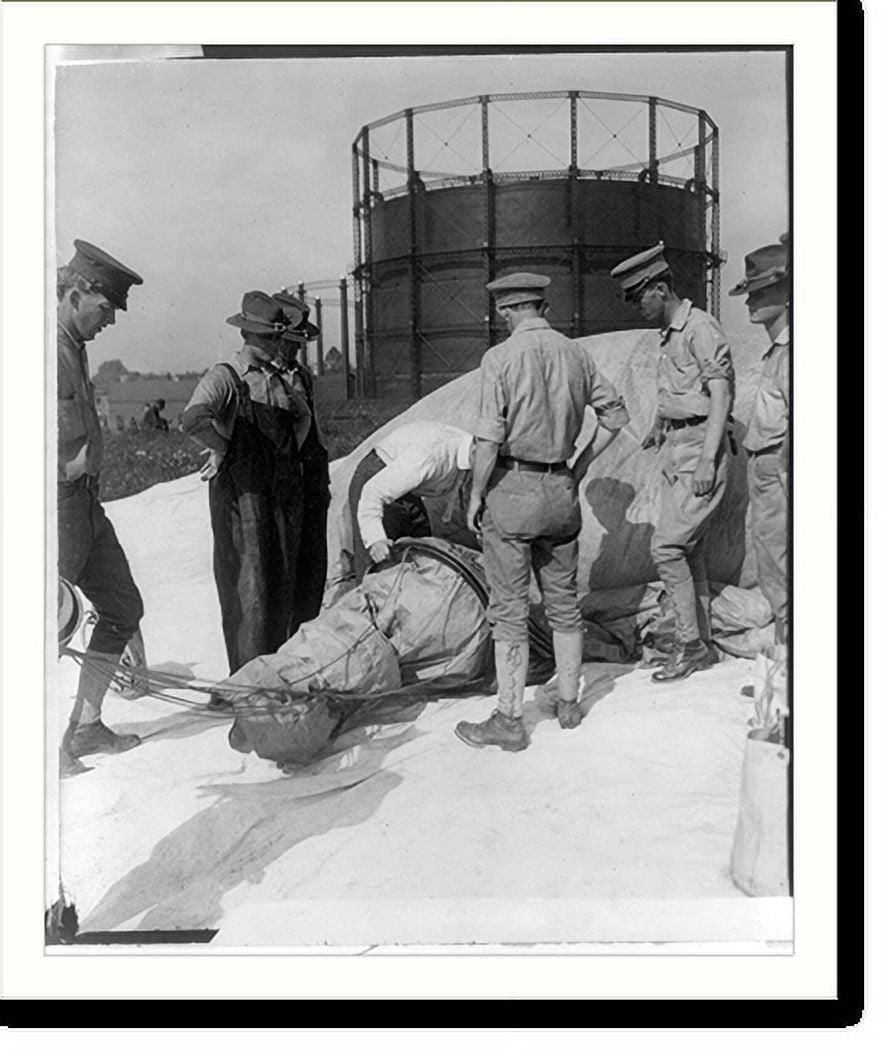Historic Print, Inspection of balloon during U.S. Signal Corps ...