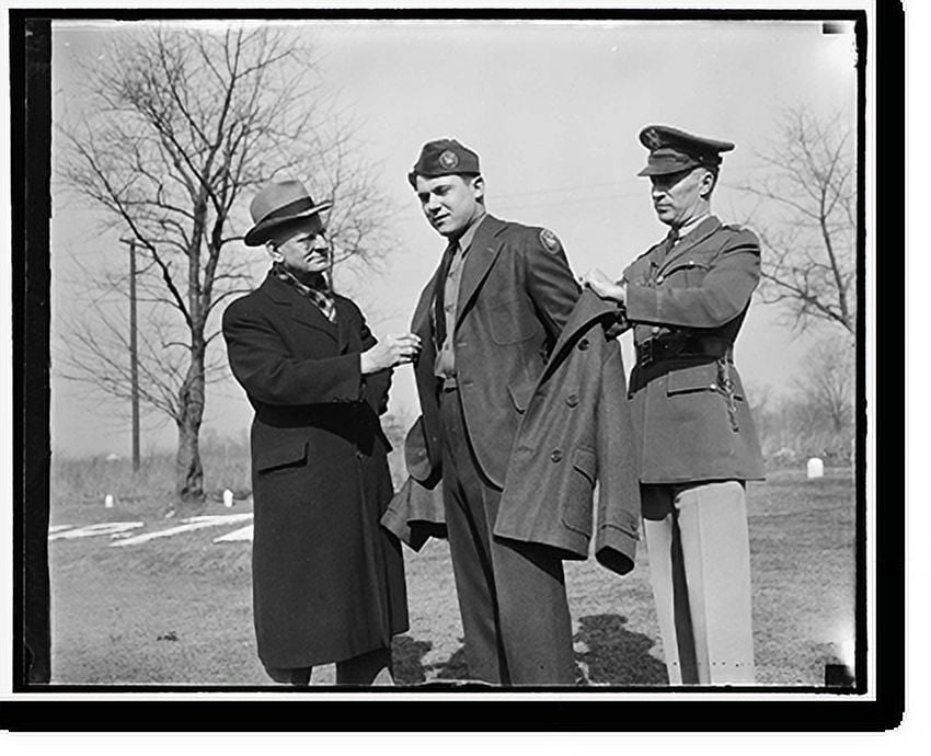 Historic Print, Inspects new CCC uniform. Washington, D.C., Feb. 1 ...