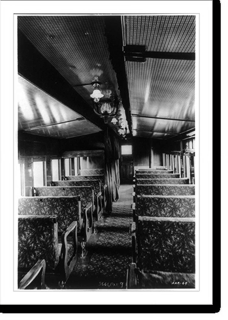Historic Print, Interior of car #9, the first Pullman sleeper, 1863, 18 ...