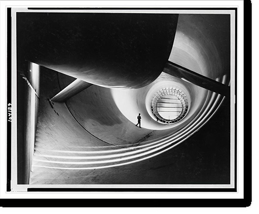 Historic Print, Interior view of the long air return passage in the 16 ...