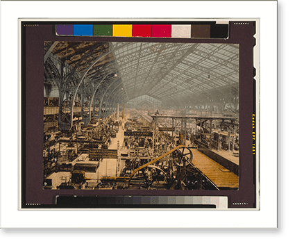 Historic Print, [Interior view of the Gallery of Machines, Exposition ...