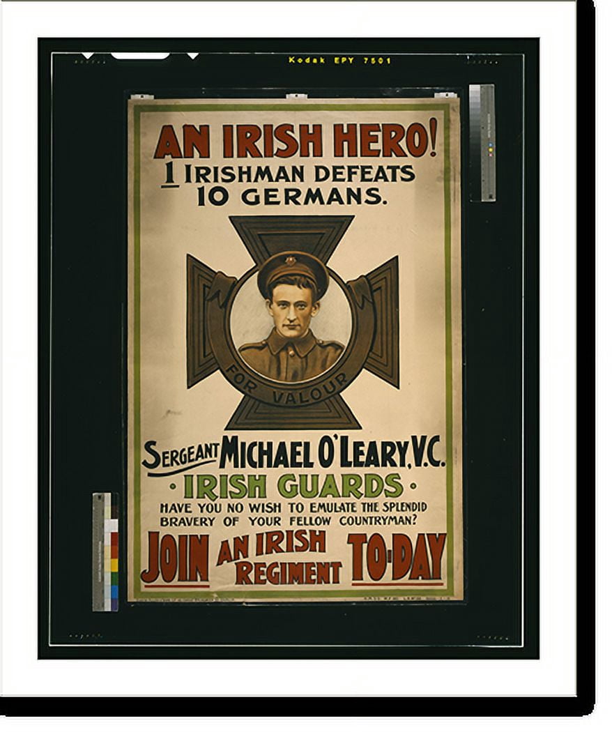 Historic Print, An Irish hero!. Sergeant Michael O'Leary, V.C.. Join an ...