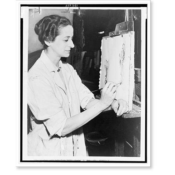 Historic Print, [Isabel Bishop, three-quarter length portrait, seated ...