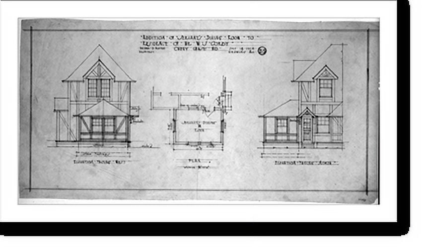 Historic Print, [Ishpiming, William S. Corby house (Chevy Chase ...