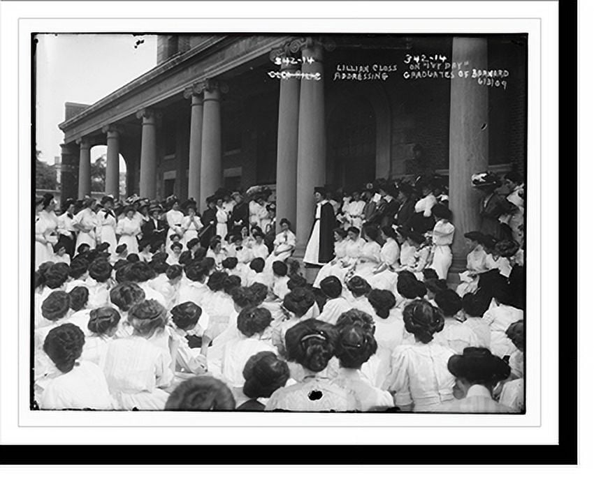 Historic Print, Ivy Day: Lillian Closs addressing Grads of Barnard, 16 ...